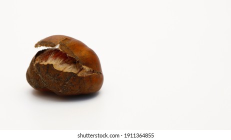 Split Shelled Chestnuts White Background Stock Photo 1911364855 ...