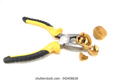 Split Walnut On White Background Stock Photo 542458618 | Shutterstock