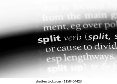 Split Word Dictionary Split Concept Stock Photo 1158464428 | Shutterstock