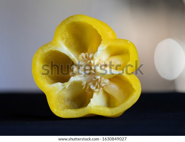 Split Yellow Bell Pepper Kernels Stock Photo 1630849027 | Shutterstock