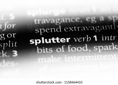 Splutter Word Dictionary Splutter Concept Stock Photo 1158464410 ...