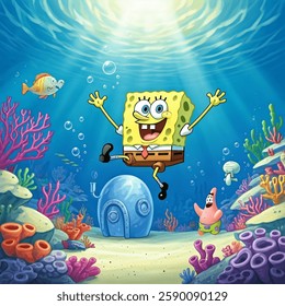 Spongebob Squarepants Patrick AI-generated image 2567713723 | Shutterstock