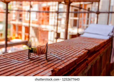 Spool Construction String Line Placed On Stock Photo 1252677643 ...