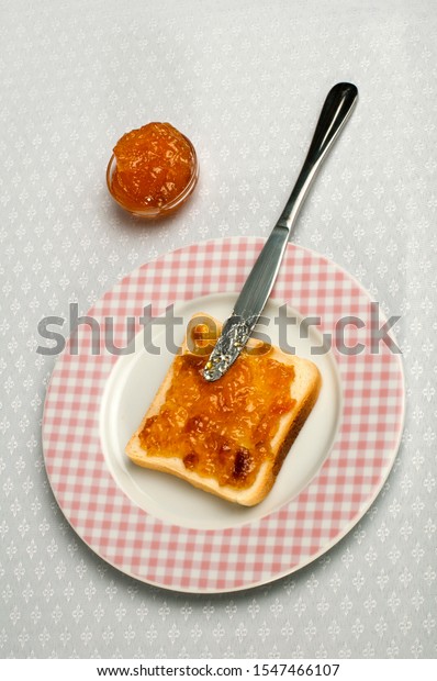 Spread Jam On Bread Knife Pink Stock Photo 1547466107 | Shutterstock