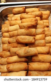 Tray Chinese Spring Rolls Buffet Hotel Stock Photo 699576433 | Shutterstock