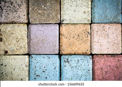 Square Brick Block Texture Background Foto de stock 156609635 ...