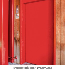 Square Vibrant Red Elevator Door Buttons Stock Photo 1982590253 ...