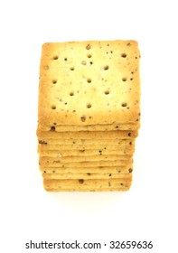 Square Whole Grain Cracker Stack Stock Photo 32659636 | Shutterstock
