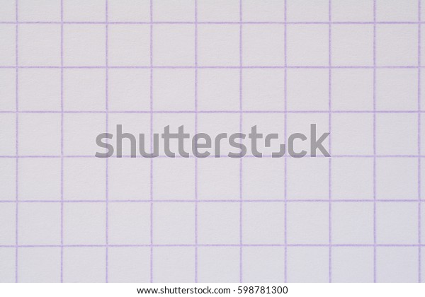 Squared Notebook Paper Texture Closeup Background Stock Photo 598781300 ...