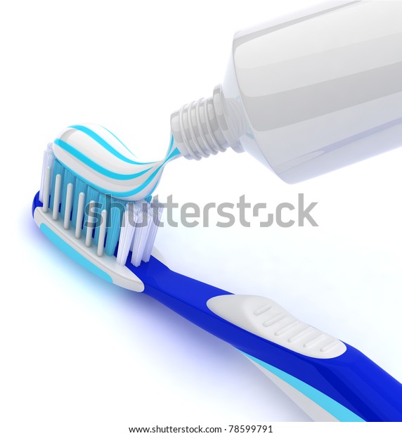 Squeezing Toothpaste Onto Toothbrush Stock Photo 78599791 | Shutterstock