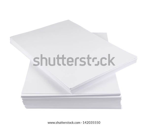 Stack A4 Size White Paper Sheet Stock Photo (Edit Now) 142035550