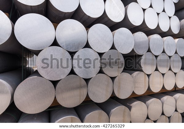 Stack Aluminium Billets Stock Photo (Edit Now) 427265329
