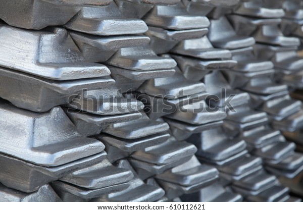 Stack Aluminum Casting Stock Background Use Stock Photo (Edit Now ...