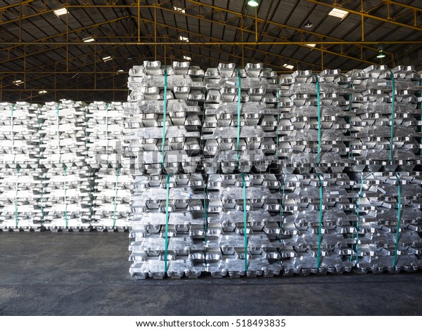 Stack Aluminum Ingot Warehouse Stock Photo 518493835 | Shutterstock