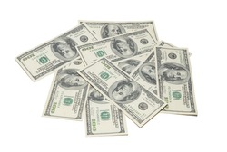 Stack of american dollars featuring 100, american, and background, a ...