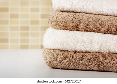 Stack Bath Towels Stock Photo 642725017 | Shutterstock
