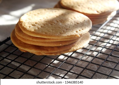 Stack Biscuits Shortbread Cookies Pancake Cakes Stock Photo 1346385140 ...