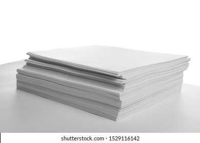 Stack Blank Paper Sheets Isolated On Stock Photo 1938027406 | Shutterstock