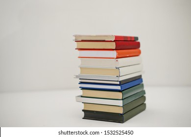 Stack Books On Shelf Stock Photo (Edit Now) 1049263331