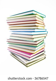 Pile Schoolbooks Pink Light Green Paper Foto de stock 10697458 ...