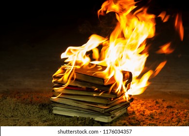Stack Books Burning Stock Photo 1176034375 | Shutterstock