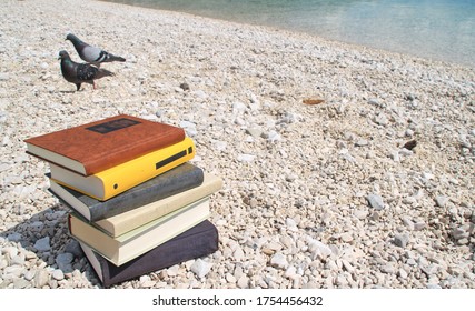 615 Stack Books Beach Images, Stock Photos & Vectors | Shutterstock