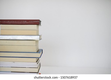 Stack Books On White Background Stock Photo 1507618937 | Shutterstock