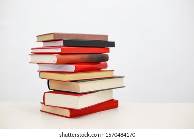 Book Stack On White Background Stock Photo (Edit Now) 559650835