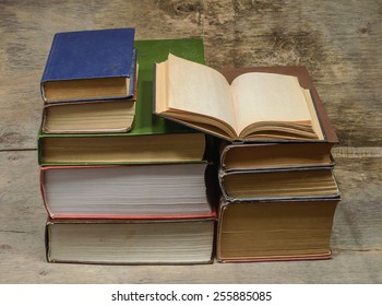 Stack Books Open Book Stock Photo 255885085 | Shutterstock