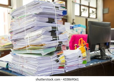 Paper Documents Stacked Archive Stock Photo 430399684 | Shutterstock