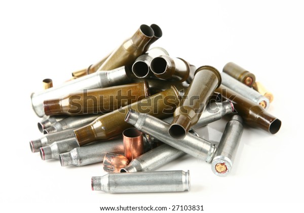 Stack Cartridge Case Different Weapons Pistol Stock Photo 27103831 ...