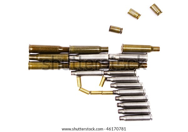 Stack Cartridge Cases Bullets Form Gun Stock Photo (Edit Now) 46170781