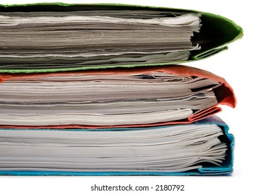 Stack Colorful Binders Close Stock Photo 2180792 | Shutterstock