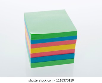 Stack Colorful Sticky Notes Isolated On Stock Photo 1609435645 ...