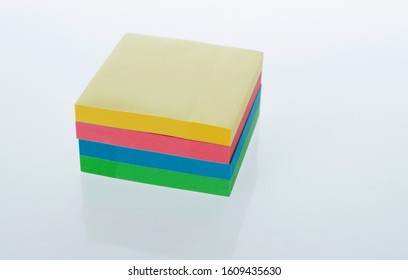 Stack Colorful Sticky Notes Isolated On Stock Photo 1609435630