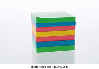 Stack Colorful Sticky Notes Isolated On Stock Photo 1609435645 ...