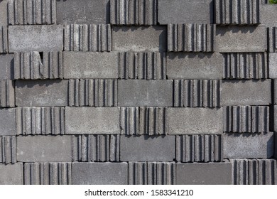 Stack Concrete Blocks Construction Area Stock Photo 1583341210 ...