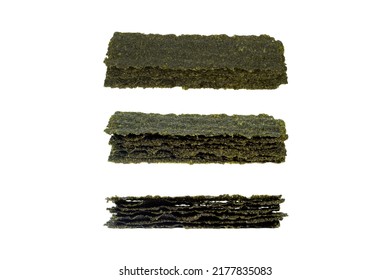 Stack Crispy Seaweed Sheet Isolated On Stock Photo 2177835083 ...