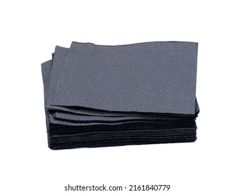 Stack Disposable Black Paper Tissues Face Stock Photo 2161840779 ...