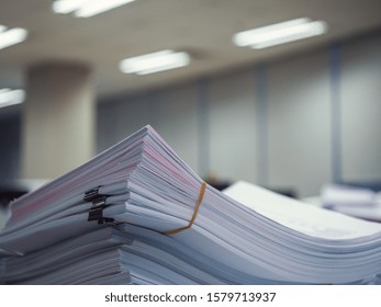 Stack Document On Table Business Concept Stock Photo 1579713937 ...