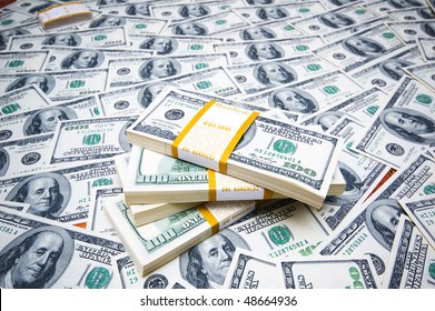 Stack Dollars On Money Background Stock Photo 48664936 | Shutterstock