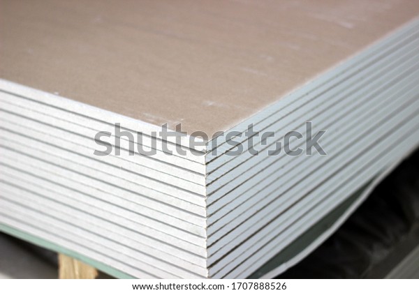 Stack Drywall Sheets Warehouse Shop Building Stock Photo (Edit Now ...