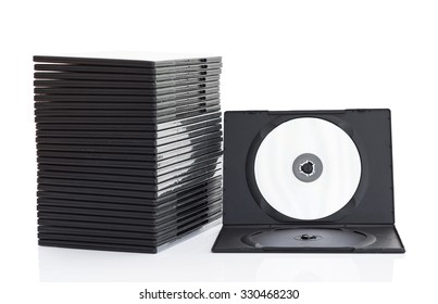 Stack Dvd Boxes Disc On White Stock Photo 330468230 | Shutterstock