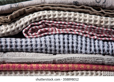 Stack Folded Kitchen Towels Stock Photo 358898012 | Shutterstock