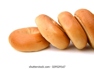 Plain Bagels On White Background Stock Photo 341870825 | Shutterstock