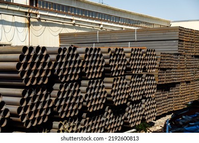 Stack Galvanized Iron Pipes Stock Photo 2192600813 | Shutterstock