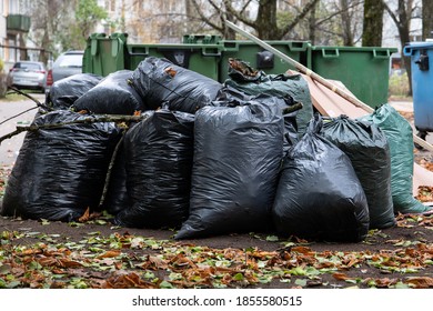 Stack Garbage Bag Bin Bag Waste Stock Photo 1855580515 | Shutterstock