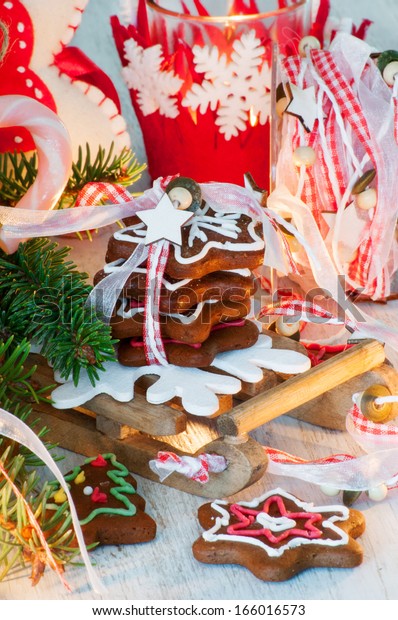 Stack Gingerbread Cookies On Sled Stock Photo 166016573 | Shutterstock
