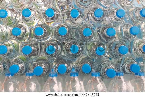 Stack Hygiene Drinking Water Bottles Supermarket Stock Photo 1443645041 ...