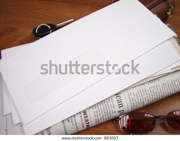 Stack Mail Blank Envelope On Top Stock Photo 883007 | Shutterstock